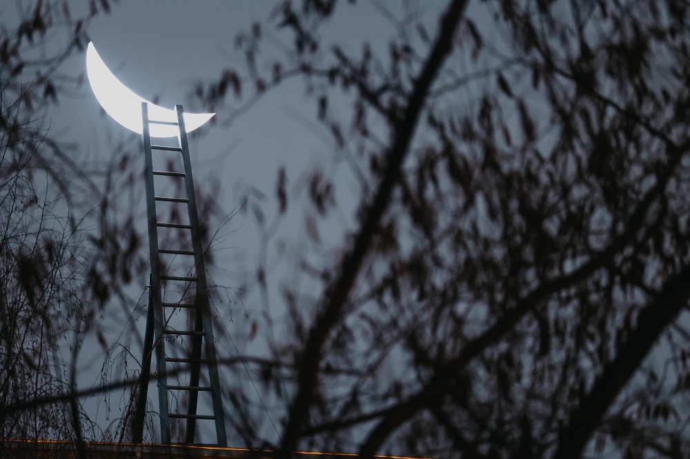 Ladder to the Moon - Leonid Tishkov