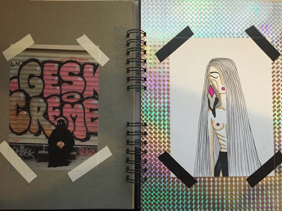 Random Drawings & Collages- Scrapbook - henrymaurício