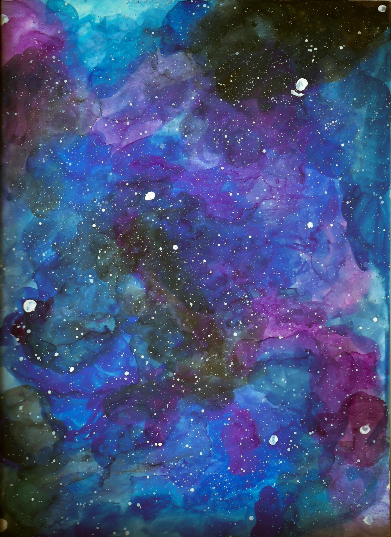 The universe was made with watercolor - Persia Campbell