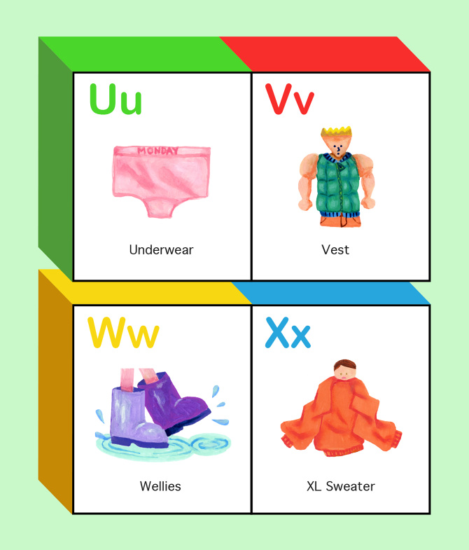Clothing Alphabet for Children - Michael Guhl