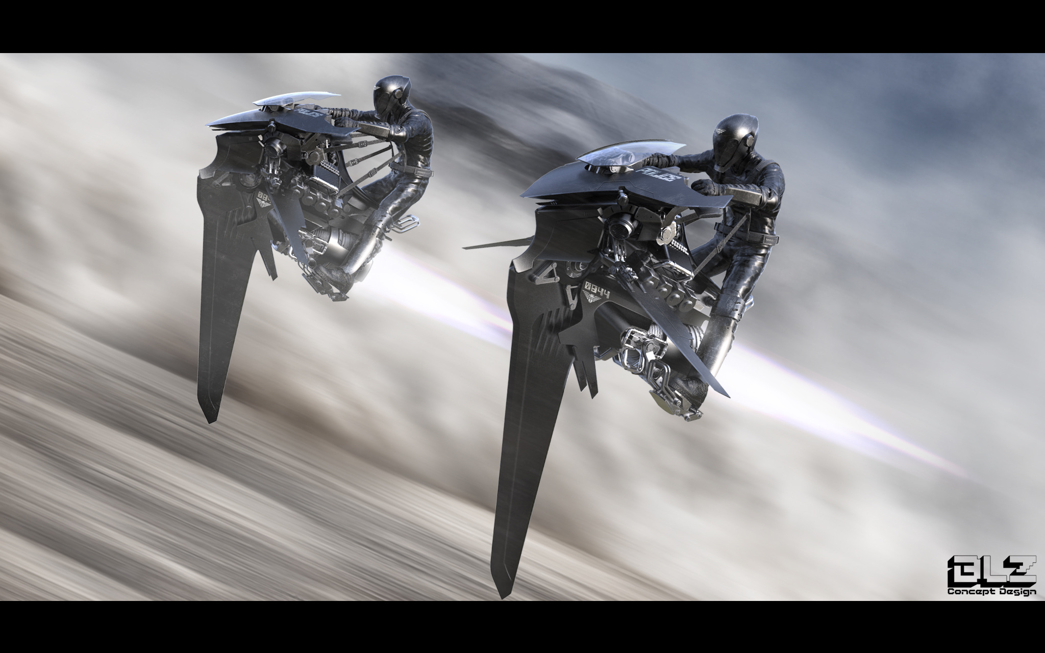Hover-Bike Concept - Gerald-Blaise-Concept-Artist