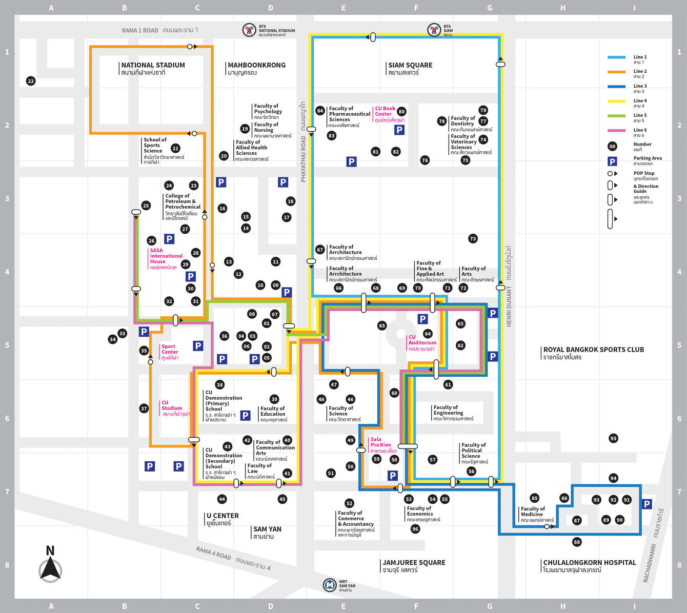 Chula Bus Map - Nirintana's collectives
