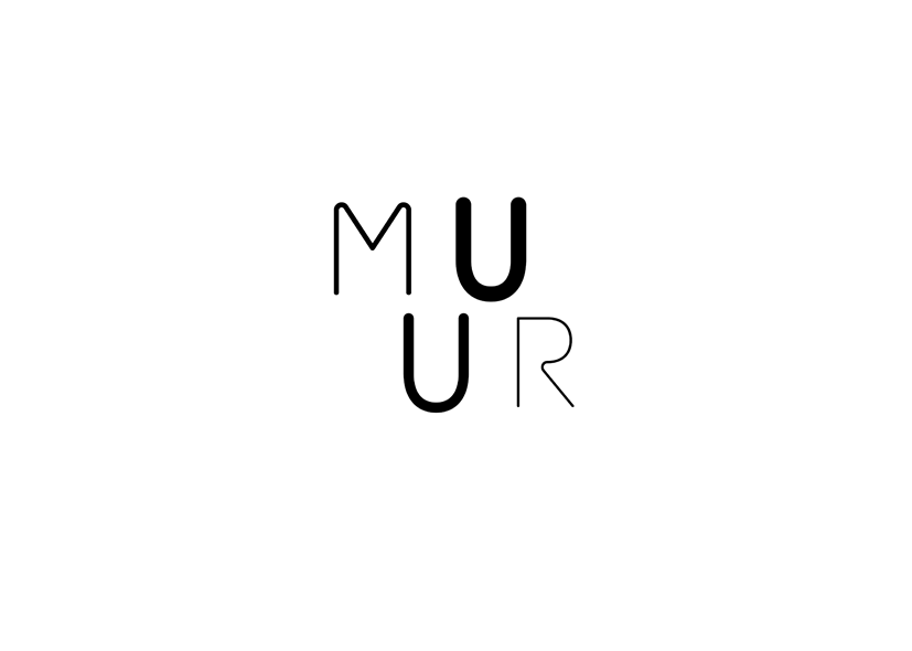 MUUR logotype concepts - Ivana Palečková