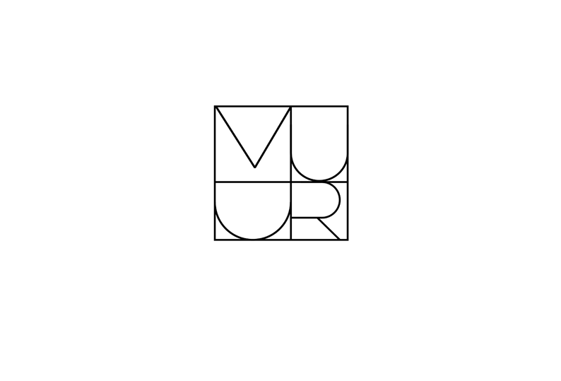 MUUR logotype concepts - Ivana Palečková