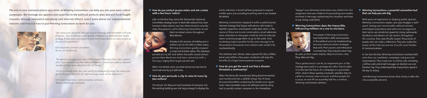 Winning Connection Brochure - washington design works
