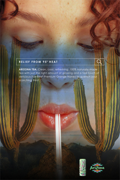 Arizona Tea Advertisement prototype - washington design works