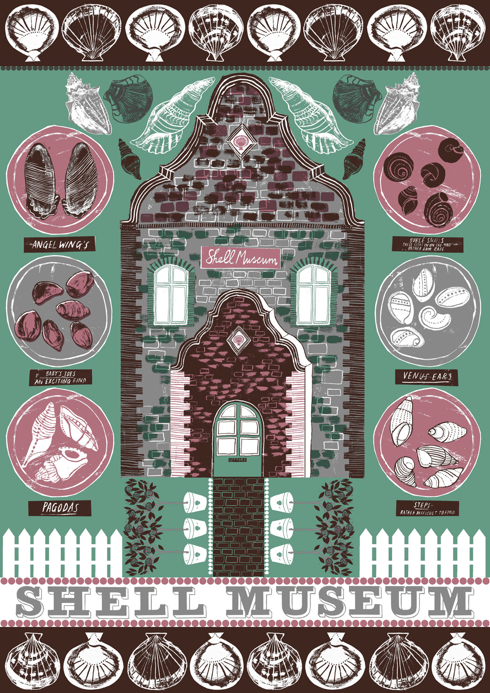 Glandford Shell Museum - Alice Pattullo Illustration