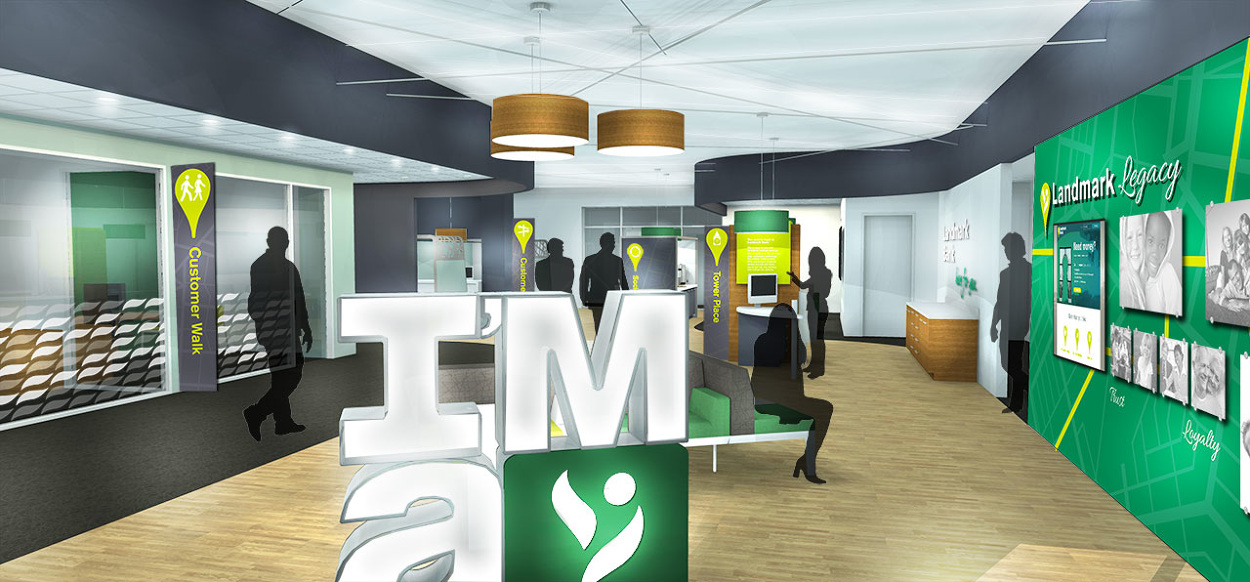 Landmark Bank Rebrand - Rachel Herring Design