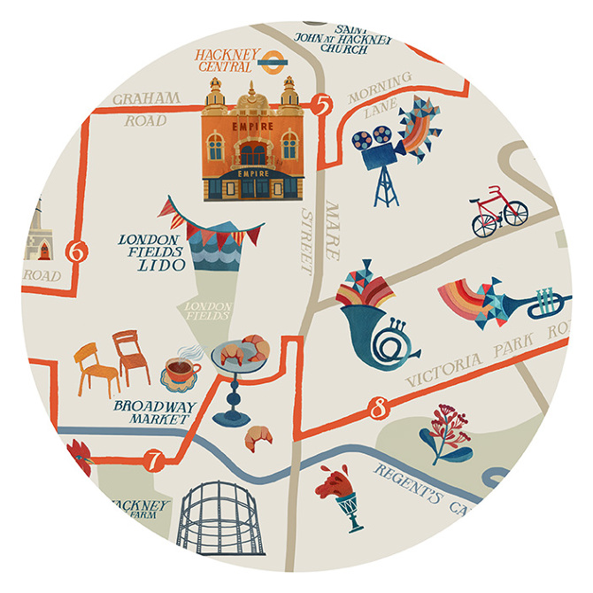Hackney Map - Eleonora Kolycheva