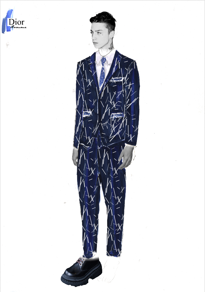 ·Dior homme illustration - Kevin Dumont