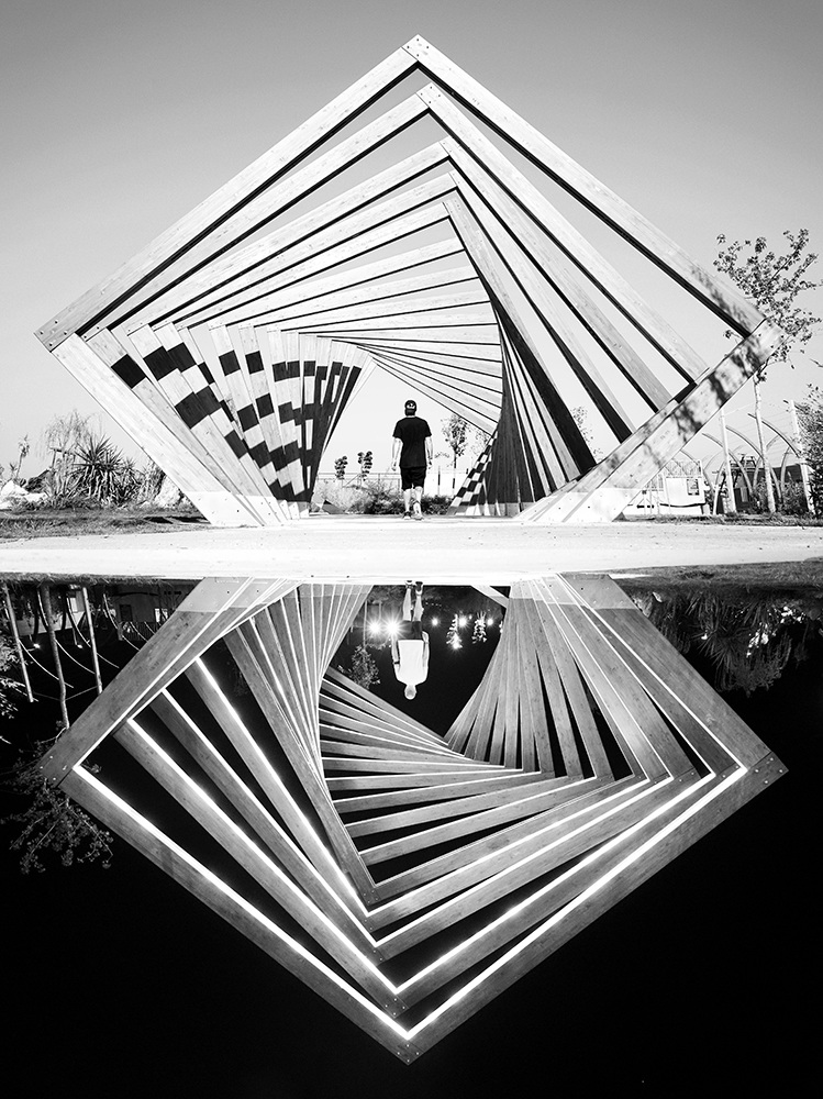A Park in Fethiye - Night and Day - ALI BILGE AKKAYA