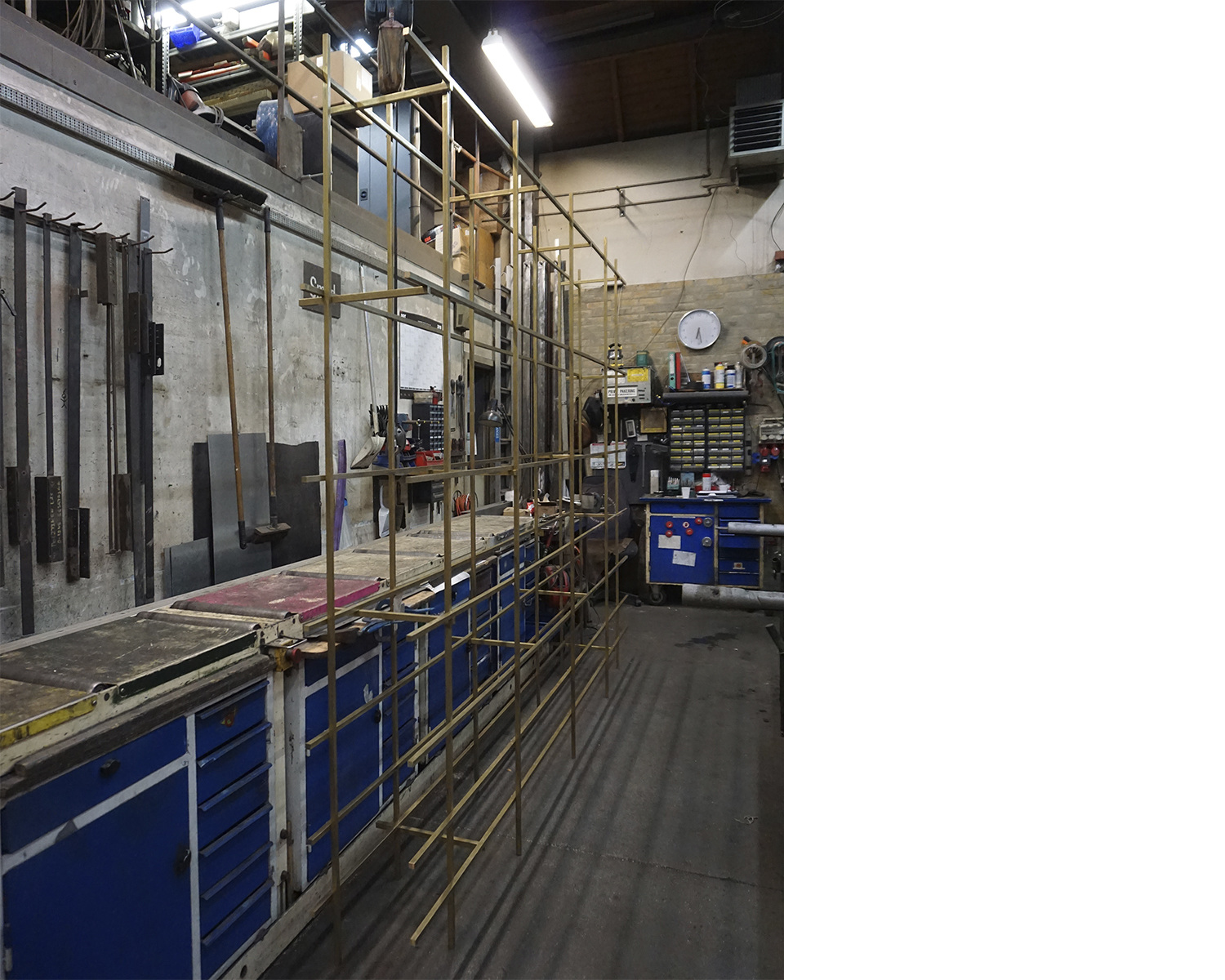 MARIENBORG Customized brass shelving Year of construction: 2019 ...