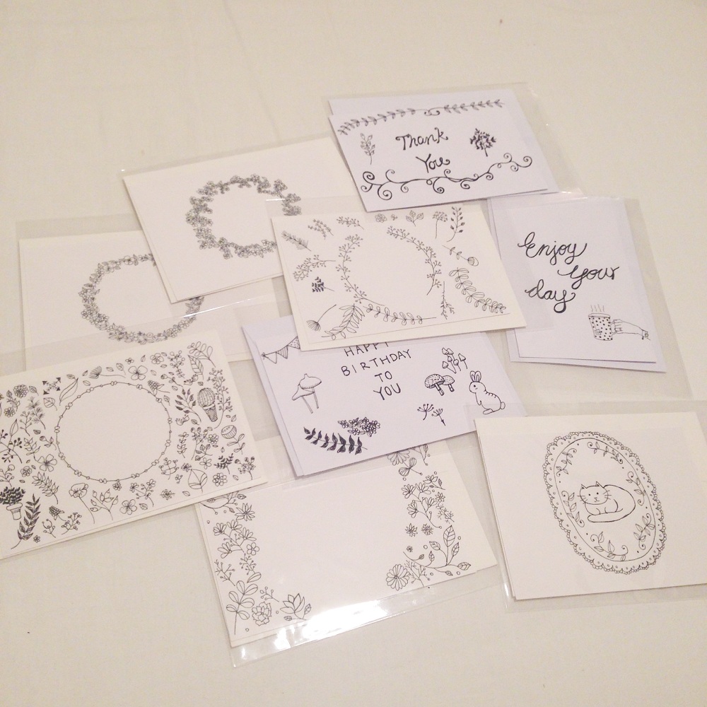 Hand drawing Greeting Cards - winonachoi
