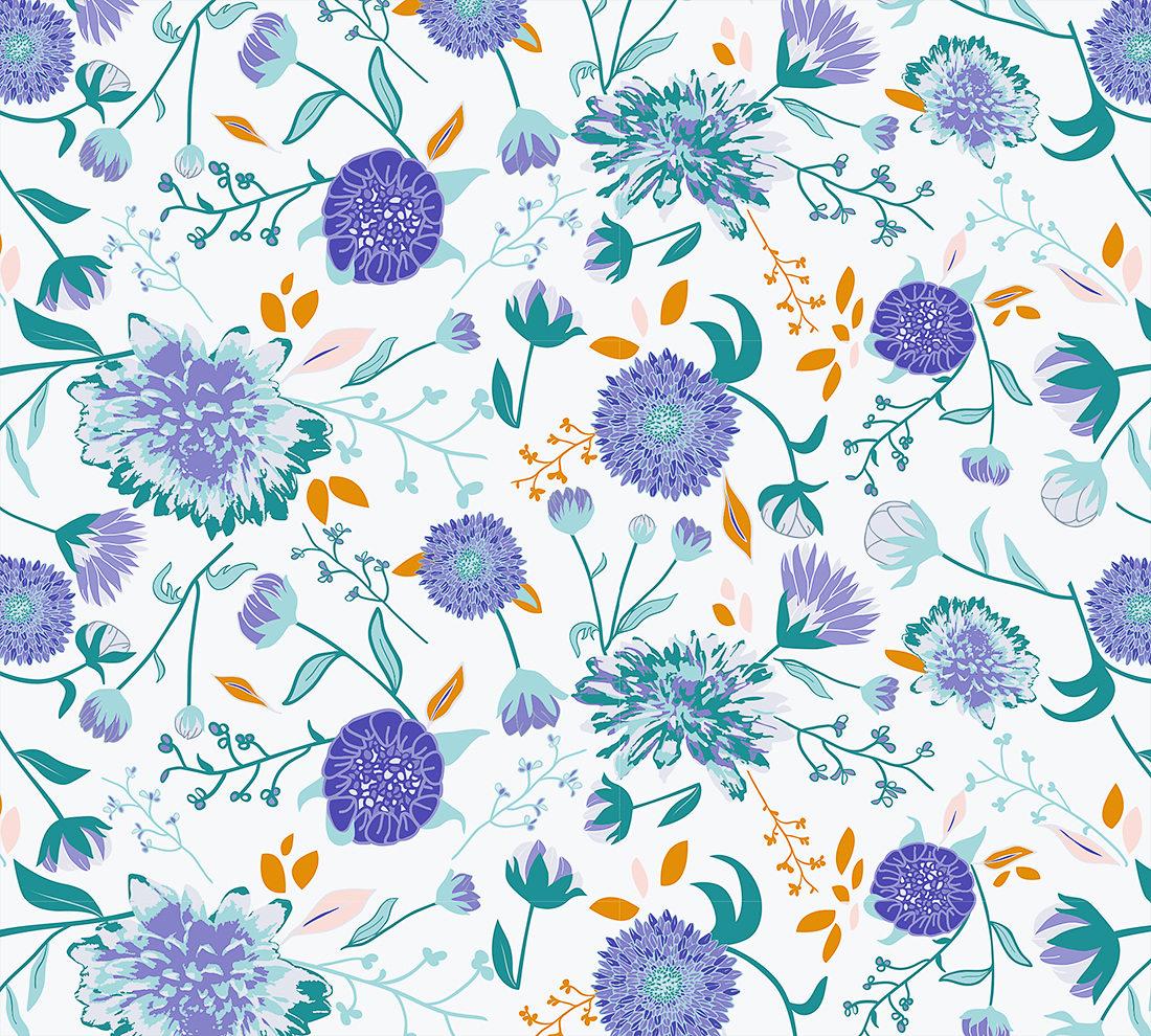 Floral Patterns - MOR SKY