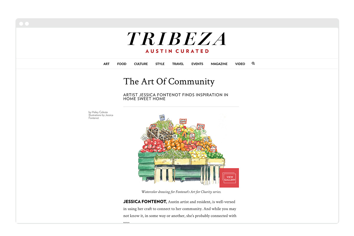 Art for Charity: Meals on Wheels - Jessica Fontenot