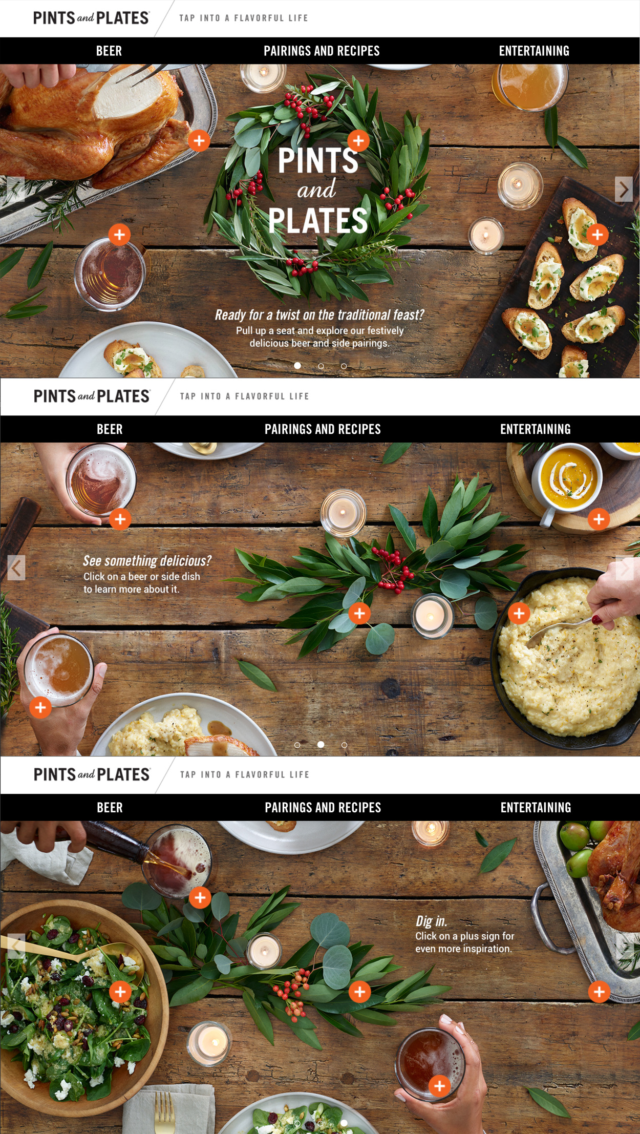 Pints and Plates Website - Kyle Reading