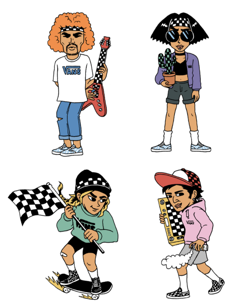 VANS - 2021双十一线上界面人物及元素插画 - DICKKCID