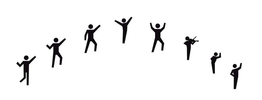 "Cour" and "Jardin" Backstage Pictogram - Catharina Krisanti