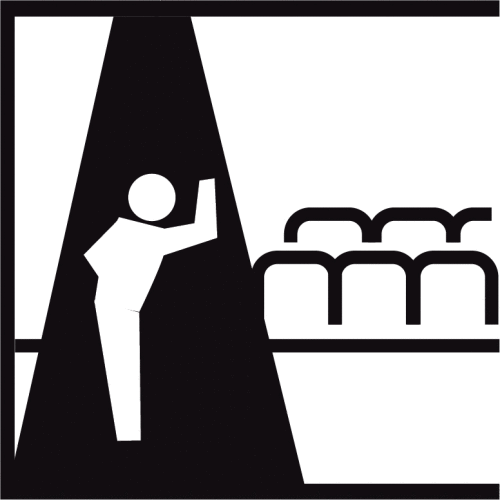 "Cour" and "Jardin" Backstage Pictogram - Catharina Krisanti