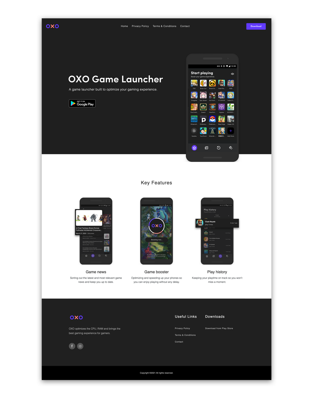 OXO Game Launcher - Kate Liao