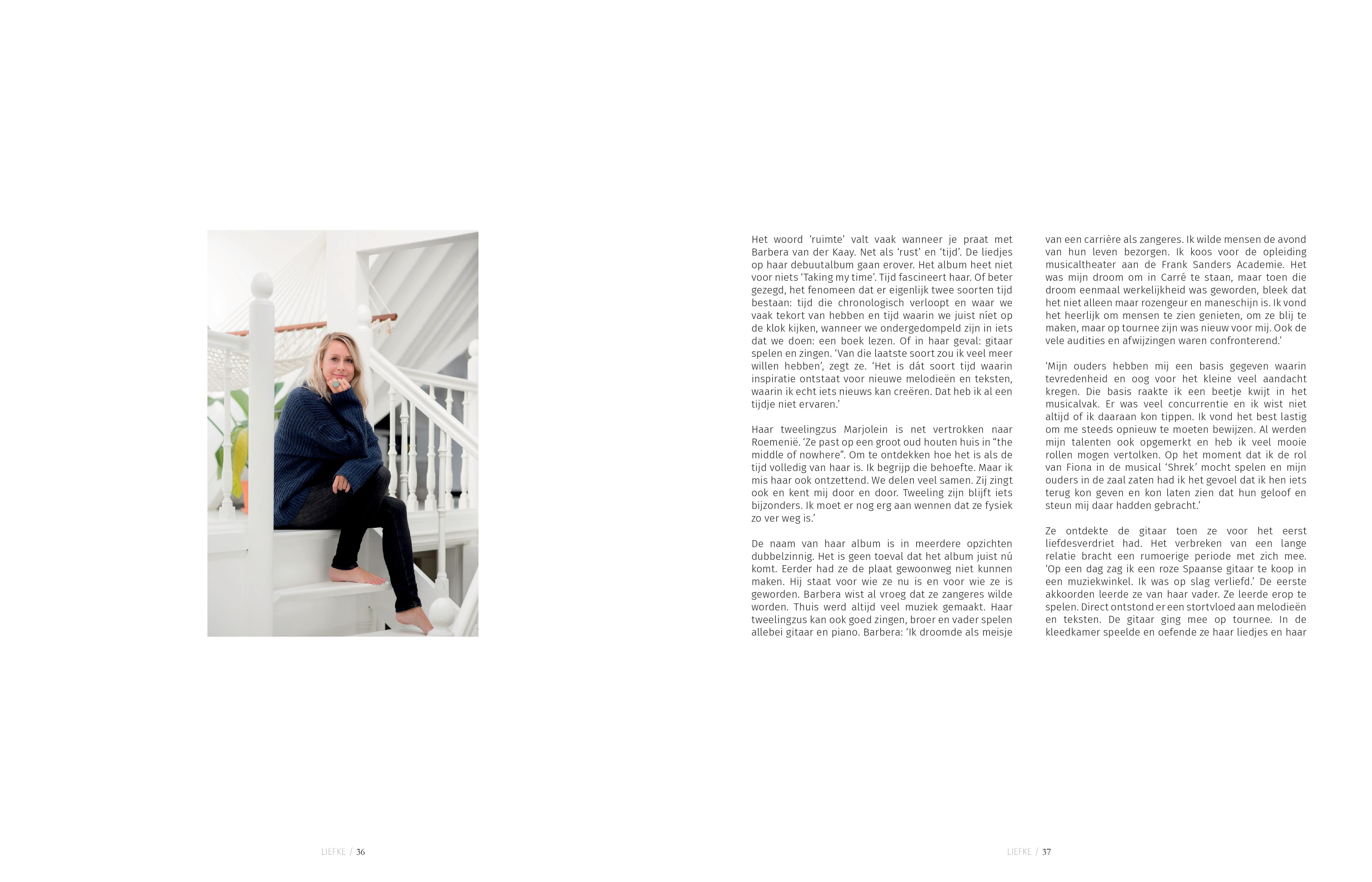 Zangeres Barbera van der Kaay - Dorien Dijkhuis