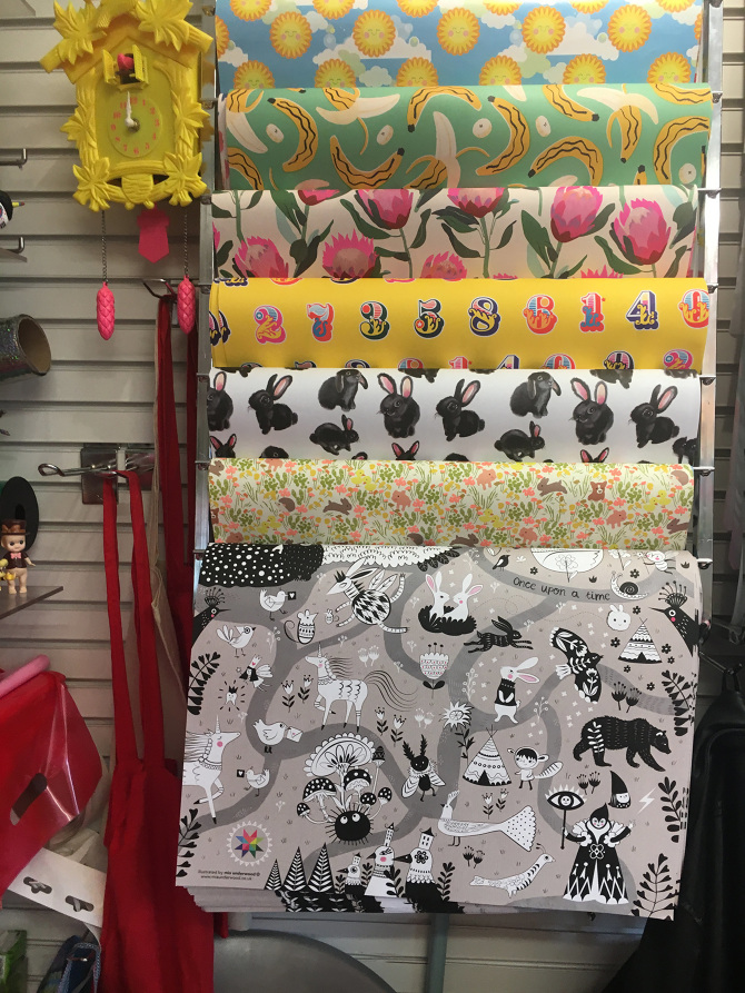 WIGWAM TOY SHOP - Wrapping paper - miaunderwood.co.uk