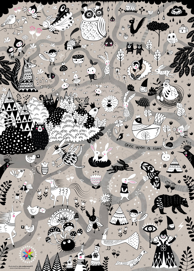 WIGWAM TOY SHOP - Wrapping paper - miaunderwood.co.uk