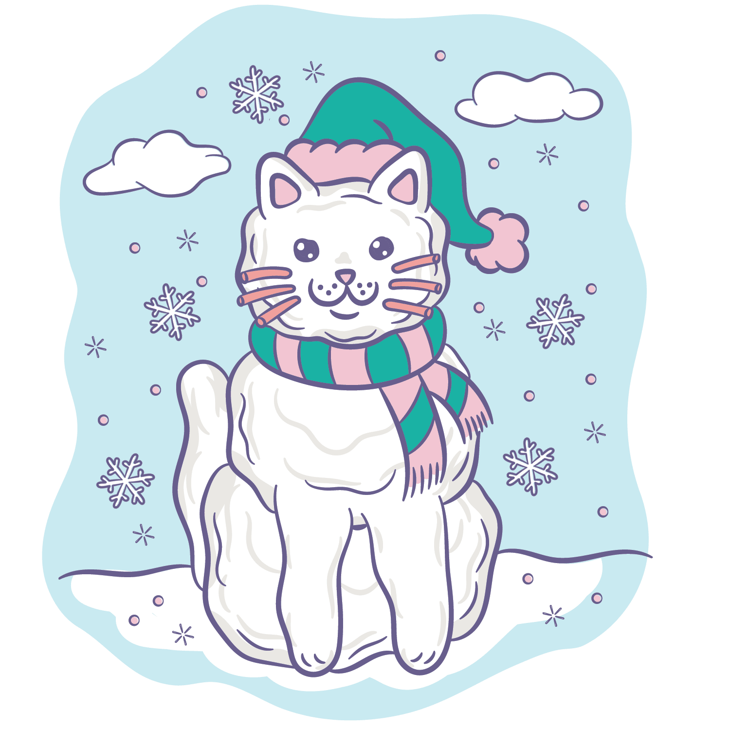 Snow Kitty - d2design+illustration