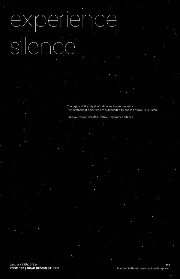 Experience Silence - margherita buzzi