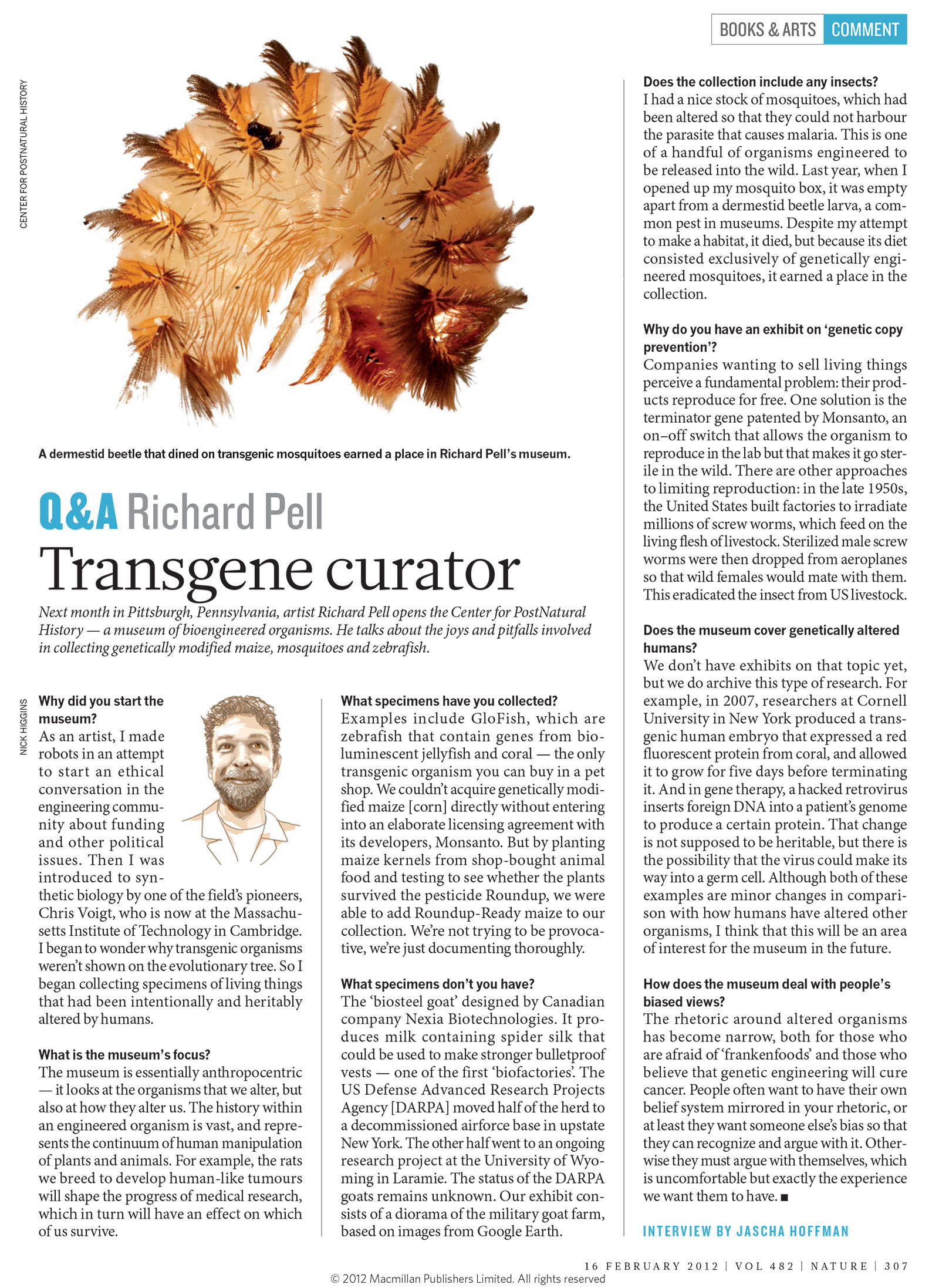 Nature: Interview - Center for PostNatural History