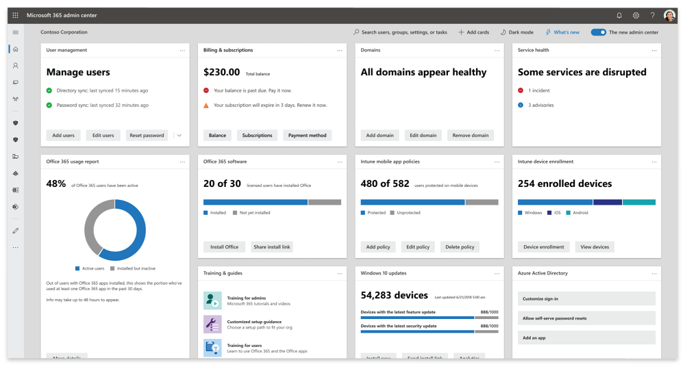 M365 Admin Center - Patrick G Clark Design