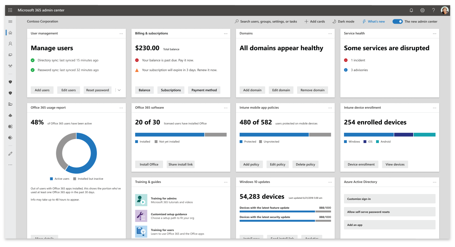 M365 Admin Center - Patrick G Clark Design