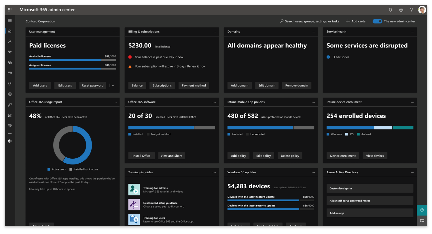 M365 Admin Center - Patrick G Clark Design