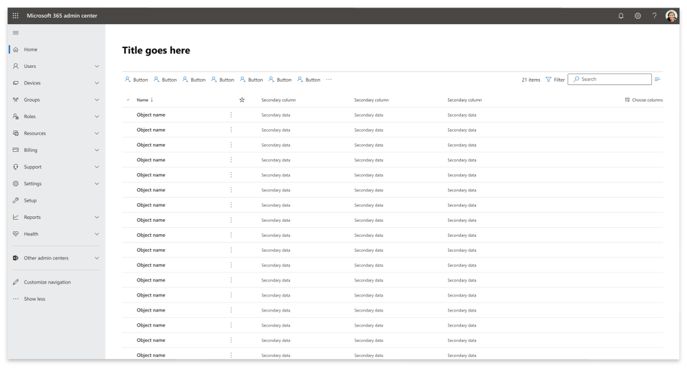 M365 Admin Center - Patrick G Clark Design