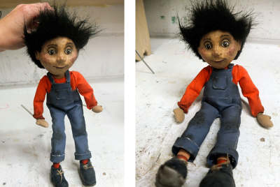 Goodnight Mr Tom puppets - Sarah Lewis Theatre Designer and Maker