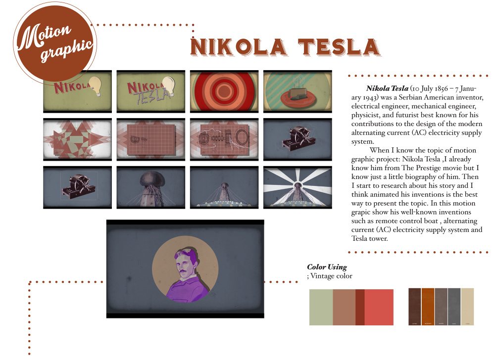 Nikola Tesla | Motion Graphic - winn.phummarin