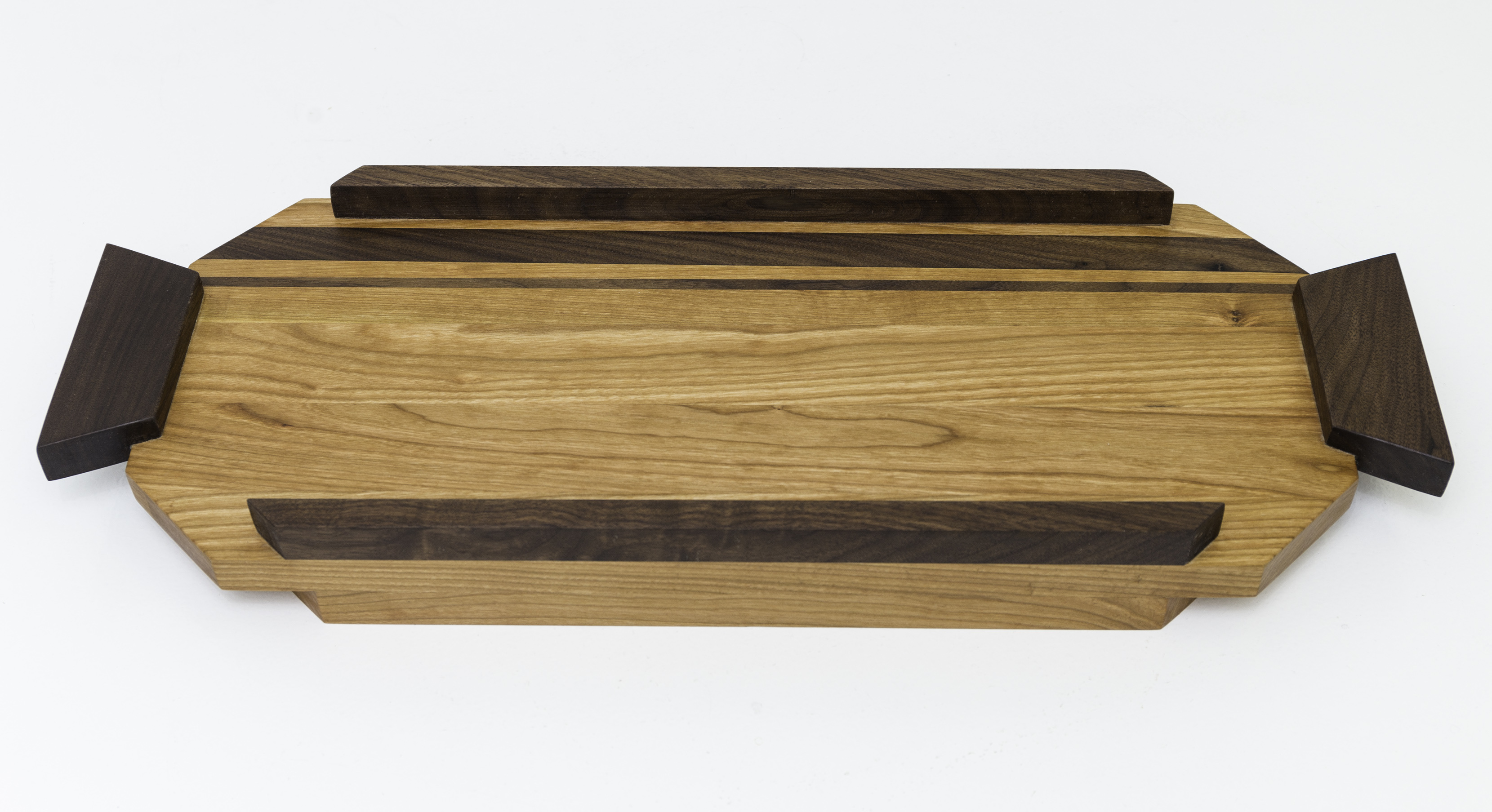 Walnut/ Cherry Serving Tray - Houtwerk