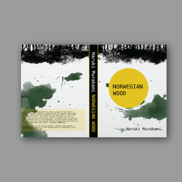 "Norwegian Wood" book cover design - Masha Jovansean