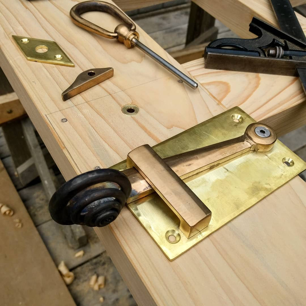 Bronze Gate Hardware - Handwrought Tools. Aaron Beck, Blacksmith