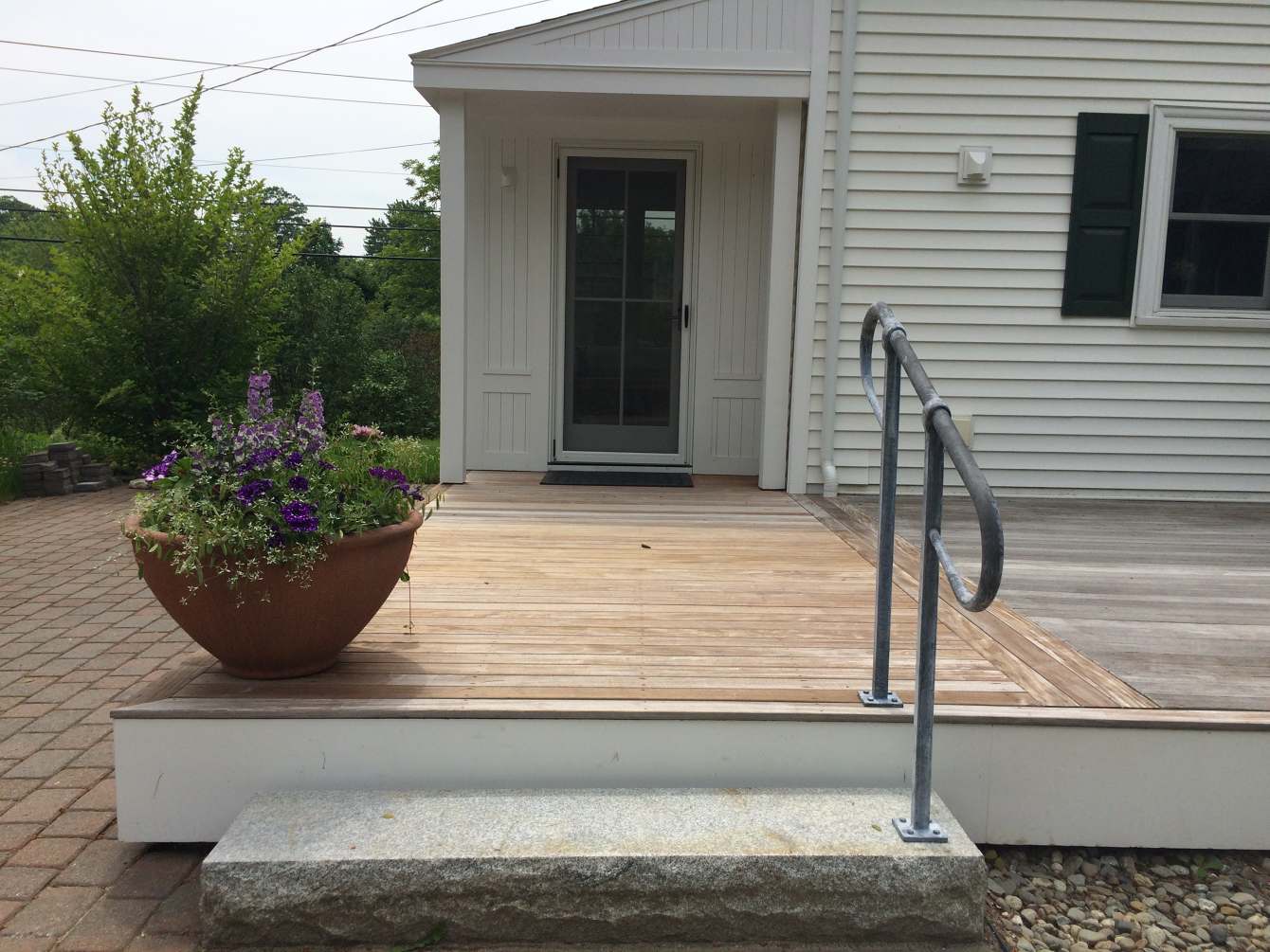 Galvanized Handrail - Handwrought Tools. Aaron Beck, Blacksmith