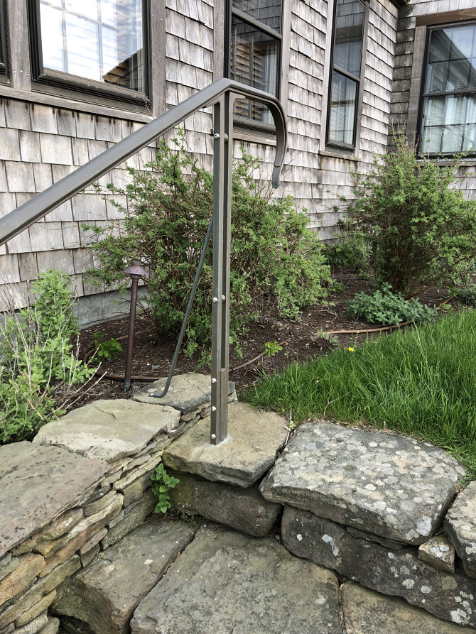 Bronze Handrail - Handwrought Tools. Aaron Beck, Blacksmith