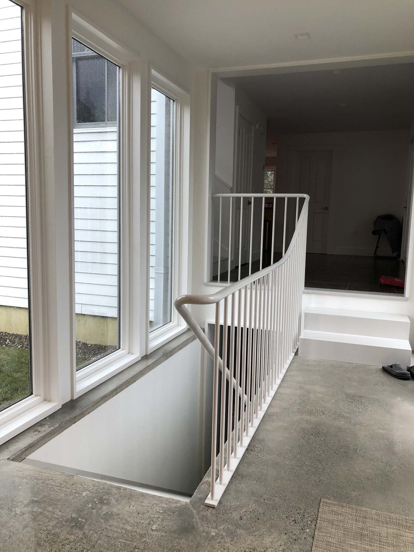 Painted Handrail - Handwrought Tools. Aaron Beck, Blacksmith