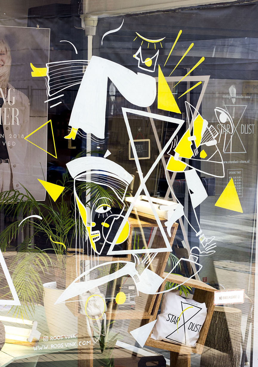 WINDOW & MURAL PAINTINGS - Roos Vink Illustration