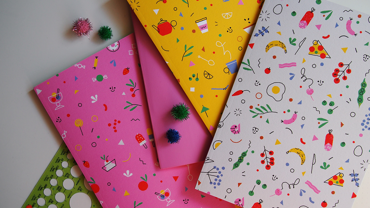 Food Notebooks - justyna stasik illustration