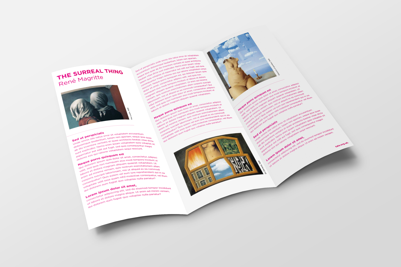 Tate Museum Brochure - Portfolio Andreia Costa