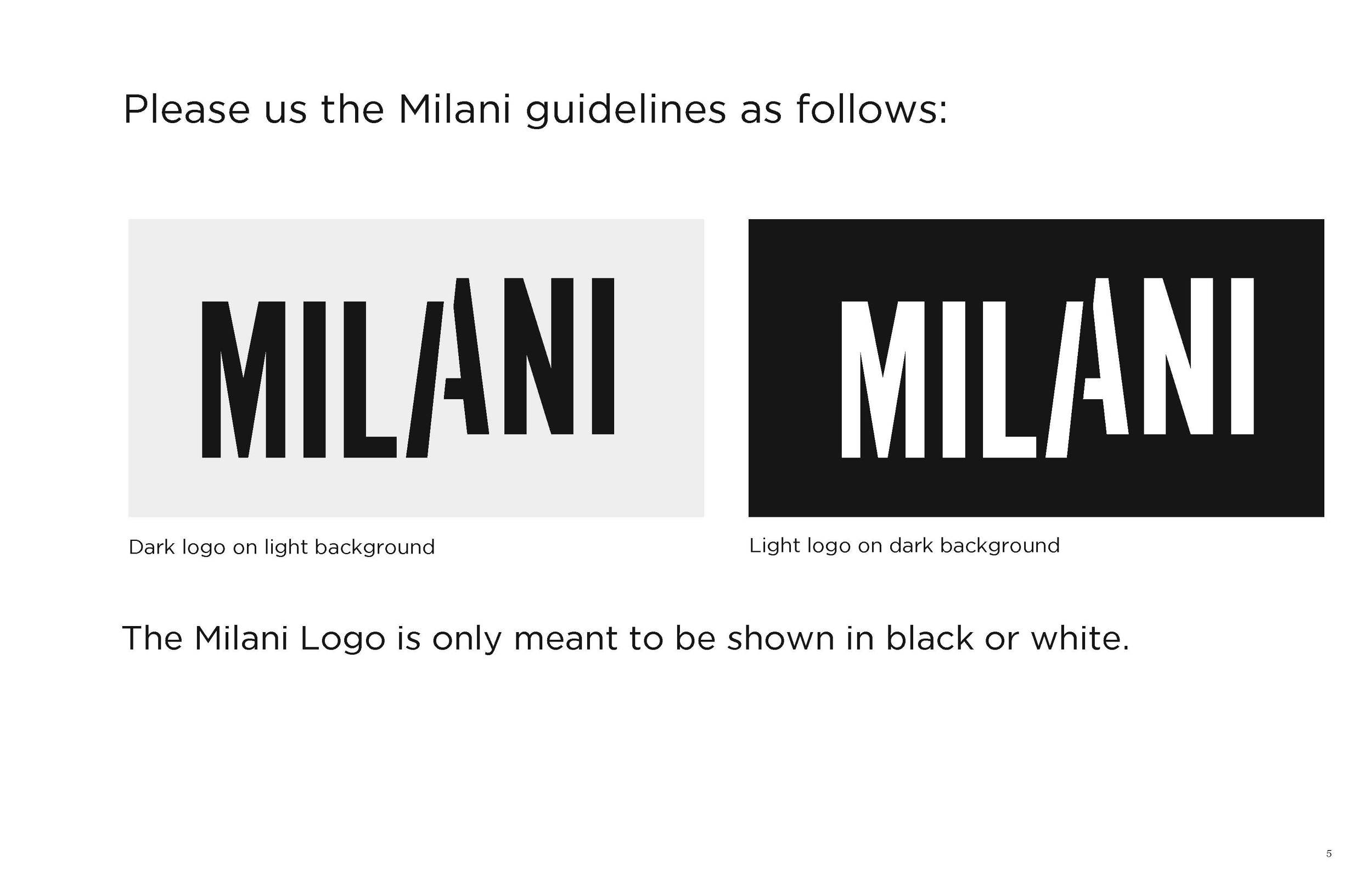 Milani Brand Guidelines - EMANII J. OWENS