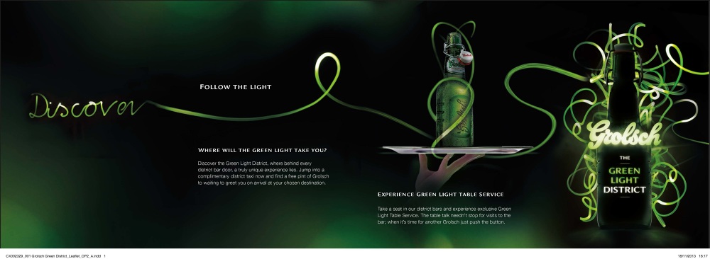 The Grolsch Green Light District - Jamie Berry, Copywriter