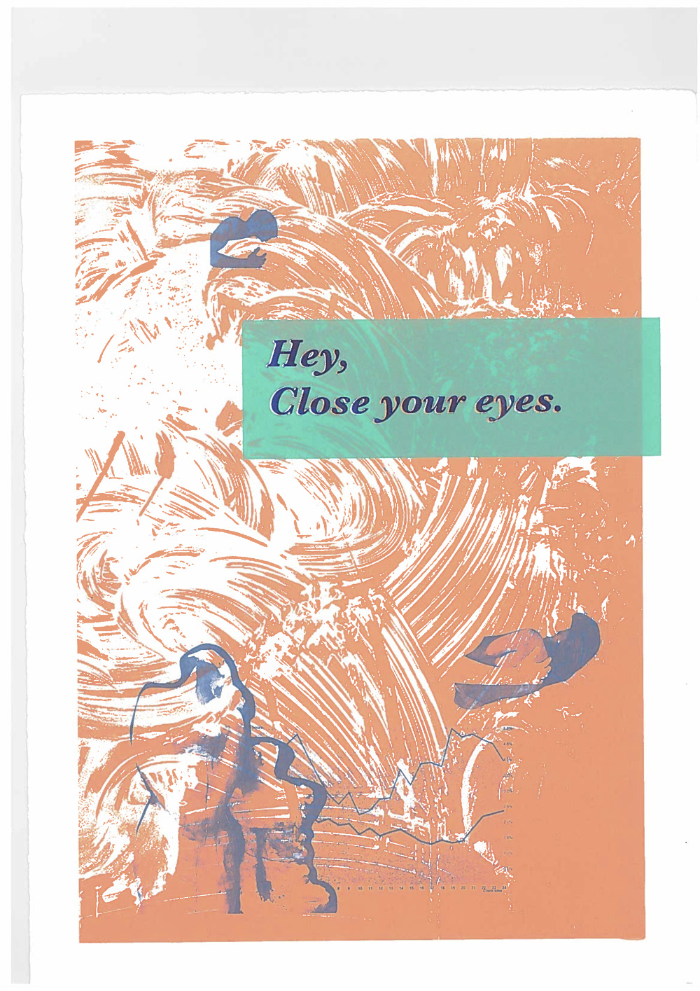 [Screen Printing] Close your eyes - ZIHAN ZHAO