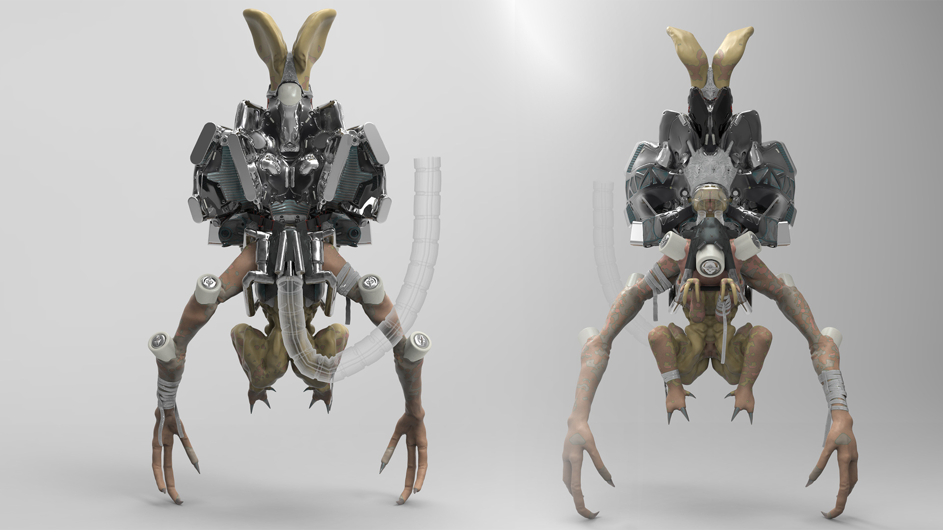 Anthropomorphic robots created in ZBrush: Graduation project - Martijn ...