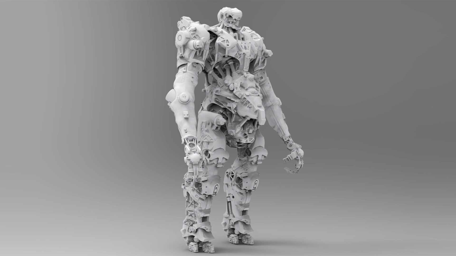 Anthropomorphic robots created in ZBrush: Graduation project - Martijn ...